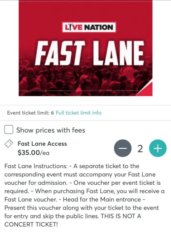 What is a Live Nation Fast Lane Pass and Do You Need It? – NOLA Concerts